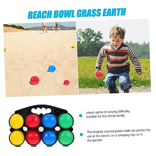 TOYANDONA 8pcs Grass Globe Outdoor Kids Toys Childrens Toys Plastic Playes Colorful Grass Ball Colorful Play Ball Water Play Ball Plastic Ball Mini Kids Sports Toys Garden Ball