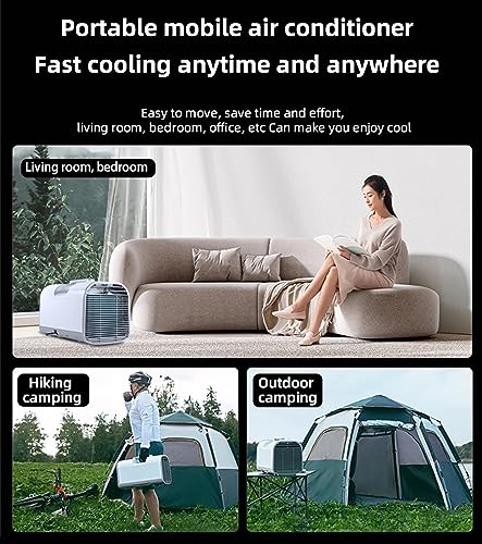 4150 BTU Portable Air Conditioner - 3 Wind Speeds Camping Air Conditioner, Low Nois, Compact and Easy to Install, Ideal for Indoor and Outdoor Use