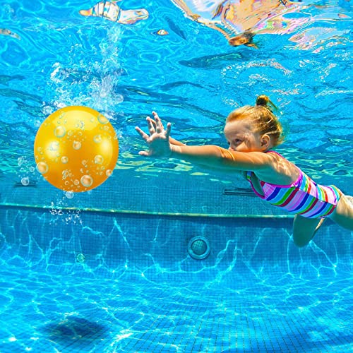 9 Inch Kid Summer Beach-Party Swimming Inflatable Ball Toy Gift, Beach Toys Adults Outside Water Toys Toddler Bath Toy Pool for Backyard