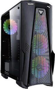 gaming computer desktop pc custom gaming pc 8-core ryzen 7 4.6 ghz turbo cpu 32gb ram 1tb ssd nvme radeon plug and playtower pc system windows