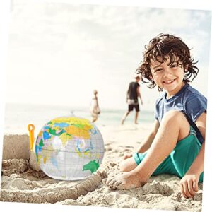 ibasenice 2pcs Inflatable Globe Bulk Summer Toys Outdoor Toy Kid Toy Globe Pool Toys Globe World Balls Blow up Globe Inflatable Water Balls Globe Beach Inflatable Balls Children Water Toys