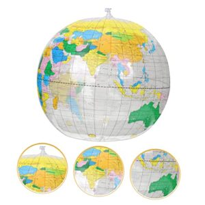 ibasenice 2pcs Inflatable Globe Bulk Summer Toys Outdoor Toy Kid Toy Globe Pool Toys Globe World Balls Blow up Globe Inflatable Water Balls Globe Beach Inflatable Balls Children Water Toys