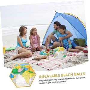 ibasenice 2pcs Inflatable Globe Bulk Summer Toys Outdoor Toy Kid Toy Globe Pool Toys Globe World Balls Blow up Globe Inflatable Water Balls Globe Beach Inflatable Balls Children Water Toys