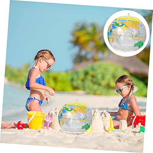 ibasenice 2pcs Inflatable Globe Bulk Summer Toys Outdoor Toy Kid Toy Globe Pool Toys Globe World Balls Blow up Globe Inflatable Water Balls Globe Beach Inflatable Balls Children Water Toys