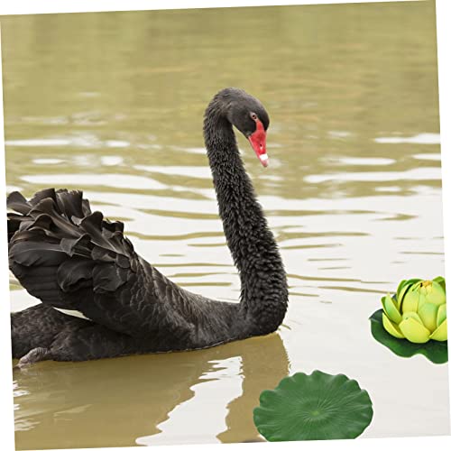 Abaodam 10pcs Fish Tank Simulated Lotus Leaf Faux Greenery artificiales para Faux Plants Fish Pond Leaves Decoration Pond Lilly pad Floating Water Lily Fish Tank Ornament