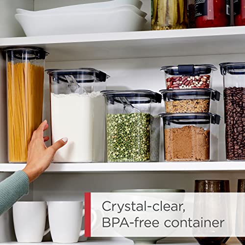 Rubbermaid Brilliance BPA Free Food Storage Containers with Lids, Airtight, for Kitchen and Pantry Organization & Brilliance BPA Free Food Storage Containers with Lids, Airtight