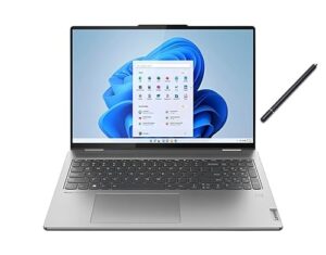 lenovo yoga 7 16" wuxga 2 in 1 touch screen laptop | amd ryzen 5 7535u | amd radeon 660m graphics | 8gb ram ddr5| 512gb ssd | backlit | fingerprint | windows 11 home | bundle with stylus pen