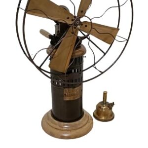 Time Fashion Antique Kerosene Oil Operated Steam Engine Fan Vintage Working Museum Fan