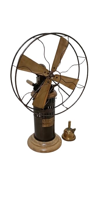 Time Fashion Antique Kerosene Oil Operated Steam Engine Fan Vintage Working Museum Fan