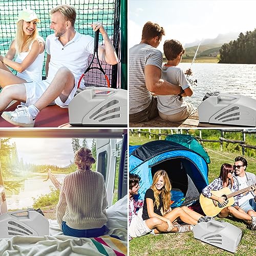 Portable Air Conditioner, Tent Air Conditioner, 2350 BTUs of Cooling, 650W Low Power Consumption, No Drainage Required, for Outdoor Camping/RVs or Home Use