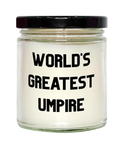 World's Greatest Umpire Umpire Scent Candle, Epic Umpire Gifts, for Coworkers from Boss, Scented Candles, Gift for her, Candle Lover, Unique Gifts, Thoughtful Gifts, Personalized Gifts, Gifts for him