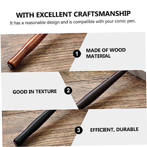 EXCEART 4pcs Wooden Dip Pen Holder Calligraphy Fountain Calligraphy Kit Calligraphy Kits for Beginner Wood Pencil Holder Gift Sets Ink Penholder Writing Supplies Calligraphy Penholder