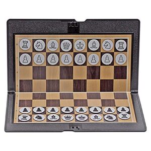 Chess Set Magnetic Chess Set Wallet Appearance Portable Folding Chessboard Board Games Travel Party Children Gift Chess Game Board Set