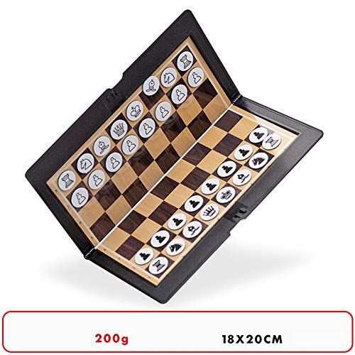 Chess Set Magnetic Chess Set Wallet Appearance Portable Folding Chessboard Board Games Travel Party Children Gift Chess Game Board Set