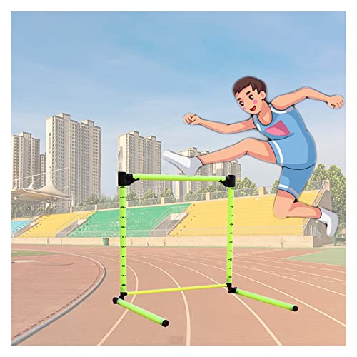 Pro Adjustable Hurdles with Scale, Lightweight Track & Field Workout Trainer Kit, Athletic Soccer & Football Training Equipment for Outdoor