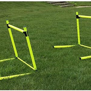 Pro Adjustable Hurdles with Scale, Lightweight Track & Field Workout Trainer Kit, Athletic Soccer & Football Training Equipment for Outdoor