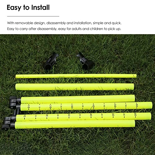 Pro Adjustable Hurdles with Scale, Lightweight Track & Field Workout Trainer Kit, Athletic Soccer & Football Training Equipment for Outdoor