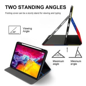 Venezuelan Flag Fashion Case for IPAD 2020 AIR 4 （10.9in）, Pen Slot Protective Cover for IPAD 2020 AIR 4 （10.9in）, Convenient Magnetic Stand