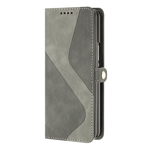 phone flip case Wallet Case for Samsung Galaxy Z Fold 3, Compatible with Samsung Galaxy Z Fold 3 Case [TPU Shockproof Interior Case] PU Leather Case with Magnetic Flip Cover phone screen protection (