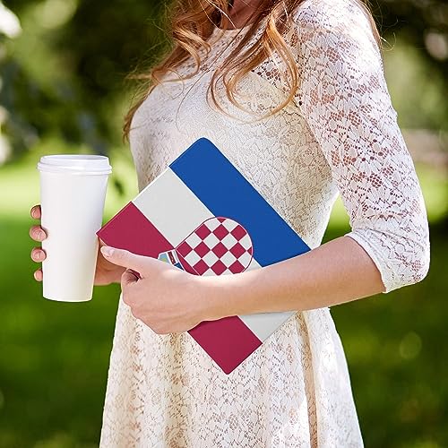 Croatian Flag Fashion Case for IPAD 2020 AIR 4 （10.9in）, Pen Slot Protective Cover for IPAD 2020 AIR 4 （10.9in）, Convenient Magnetic Stand