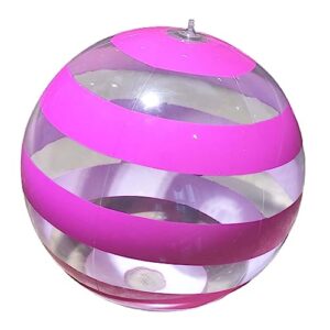 Summer Beach Ball, Summer Water Games, PVC Party Favor Blow Balls, Inflatable Pool Toys for Yard, Hawaiian Theme, Party, Lake Summer Beach, Violet Stripe