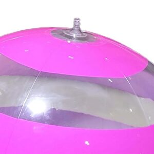 Summer Beach Ball, Summer Water Games, PVC Party Favor Blow Balls, Inflatable Pool Toys for Yard, Hawaiian Theme, Party, Lake Summer Beach, Violet Stripe