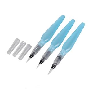 water brush pen, 3 pcs refillable water brush pen art crafts tool watercolor painting calligraphy ink set