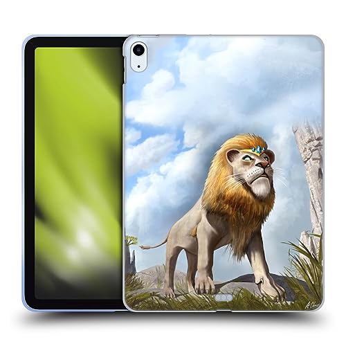 Head Case Designs Officially Licensed Anthony Christou King of Lions Fantasy Art Soft Gel Case Compatible with Apple iPad Air 2020/2022