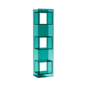 veramy 5 tier tall bookshelf acrylic bookshelf 63.0 inch floor standing bookcase cubic book shelf storage rack utility organizer shelves for bedroom living room study room (color : green)