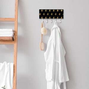 Coat Hat Hanger Hooks, Golden Christmas Tree Pattern Wall Hooks, Towel Scarves Rack Wall Mounted for Kitchen Bathroom Bedroom Door