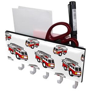 fire engine white leather hook wall mounted coat rack, 5 hook organizer rail rack for door kitchen bathroom bedroom closet room entryway