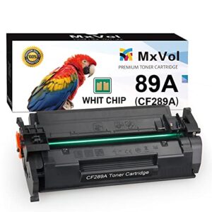 mxvol compatible 89a cf289a black toner cartridge (with chip) replacement for hp 89a cf289a 89x cf289x for hp enterprise m507 m507n m507dn m507x mfp m528dn m528f m528c m528z printer toner (1-pack)