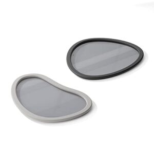 umbra hub serving trays, set of 2, charcoal/grey