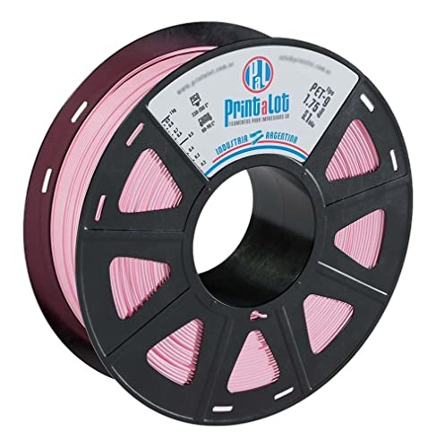 PRINTALOT PETG 3D Printer Filament, Dimensional Accuracy +/- 0.03 mm, 1 kg Spool, 1.75 mm, Pink