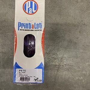 PRINTALOT PETG 3D Printer Filament, Dimensional Accuracy +/- 0.03 mm, 1 kg Spool, 1.75 mm, Translucent Violet