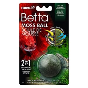 fluval betta moss ball, artificial plant aquarium decoration