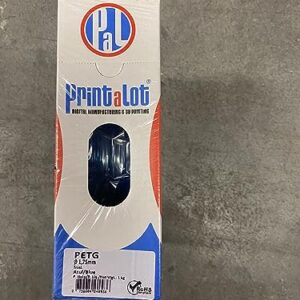 PRINTALOT PETG 3D Printer Filament, Dimensional Accuracy +/- 0.03 mm, 1 kg Spool, 1.75 mm, Translucent Blue