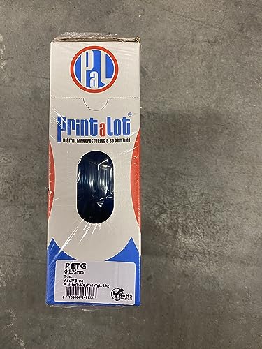 PRINTALOT PETG 3D Printer Filament, Dimensional Accuracy +/- 0.03 mm, 1 kg Spool, 1.75 mm, Translucent Blue