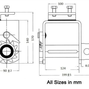 Mytee Products (4 Pack) Bolt on Winch Flatbed Trailer Truck Winches