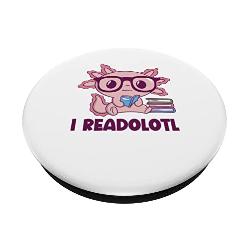 I Readolotl Axolotl Mexican Caudate Axolotl PopSockets Swappable PopGrip