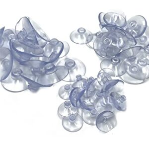 60Pcs Plastic Suction Cup for Glass Table Tops,Rubber Transparent Anti-Collision Sucker Hanger Pad Without Hooks, 3 Sizes, 40 mm, 35 mm, 22 mm