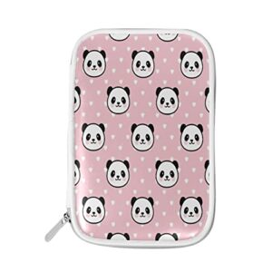 pencil case panda face pen case pencil bag pouch zipper organizer stationery holder storage big makeup bag for kids teen office college