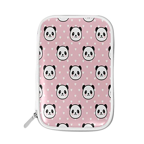 Pencil Case Panda Face Pen Case Pencil Bag Pouch Zipper Organizer Stationery Holder Storage Big Makeup Bag for Kids Teen Office College