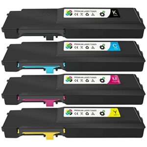 caire c405 toner remanufactured toner cartridges replacement for xerox c400 c405 versalink c400dn c405dn c405n printer(1 black 106r03512,1 yellow 106r03513,1 cyan 106r03514,1 magenta 106r03515)