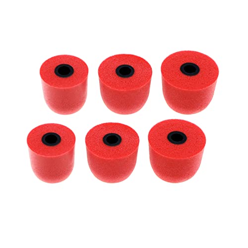 3 Pairs of Memory Foam Ear Tips Earphone Buds Noise Isolation 3.0mm Earbuds Eartips Replacement Compatible with TIN HiFi T2 Pro 3 Sizes S/M/L Red