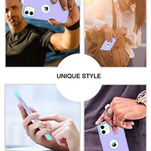 BENTOBEN iPhone 12 Mini Case, Phone Case iPhone 12Mini, Heavy Duty 2 in 1 Full Body Rugged Shockproof Protection Hybrid Hard PC Bumper Drop Protective Girls Women Boy Men 12 Mini 5.4 Cover,Purple/Mint