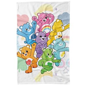 logovision care bears blanket, 36" x 58" care bears fleece blanket