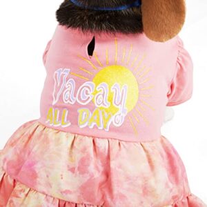 Petco Brand - YOULY Vacay Tiedye Dog Dress, Small, Pink