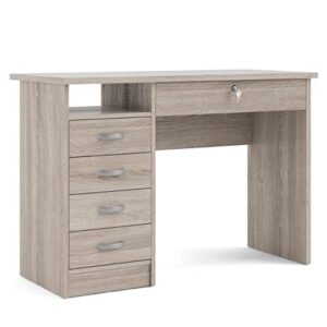 tvilum 5 drawers desk, truffle