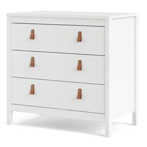 Tvilum 3 Drawer Chest, White